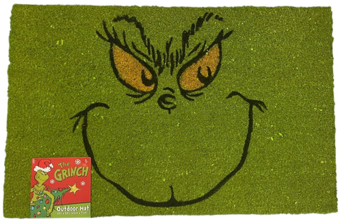 Grinch Christmas Green Outdoor Mat Rug 18x28 - RARE | eBay