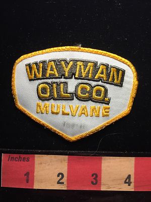 Vtg Oil Industry Advertising Patch WAYMAN OIL COMPANY MULVANE KANSAS ...