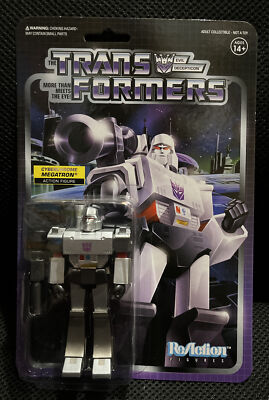 TRANSFORMERS EVIL DECEPTION CYBERCHROME MEGATRON ACTION FIGURE SILVER ...