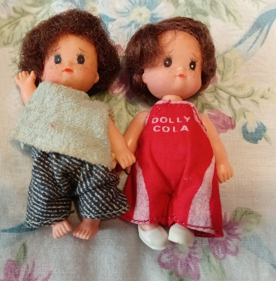 Vintage Dolly Cola doll, with friend | eBay