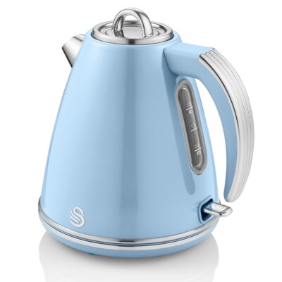 SWAN Retro Blue 1.5L 3KW Jug Kettle SK19020BLN with SWAN 2 Year ...