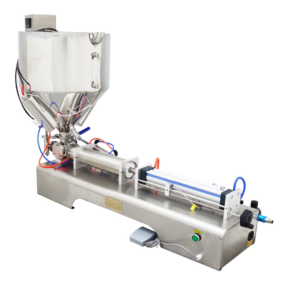 100-1000ml Pneumatic Paste Liquid Filling Machine with Heater Hot ...