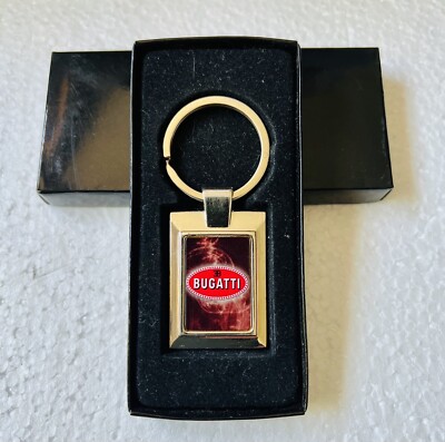 BUGATTI Stainless Steel keyring Vehicle Logo Metal Keychain | eBay ...