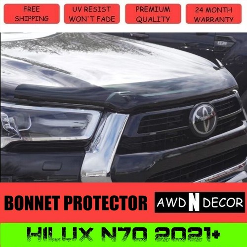 Bonnet Protector for Toyota Hilux N80 2021+ MY21 Tinted Guard | eBay ...