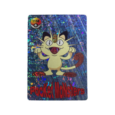 Meowth 1158 Vintage Pocket Monsters Vending Machine Sticker Card (mint ...