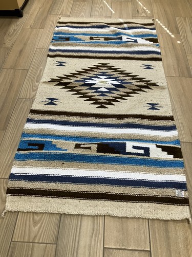 Handwoven Mexican Oaxaca Rug. 45%wool Blend 45% Acrylic And 10% Nylon ...
