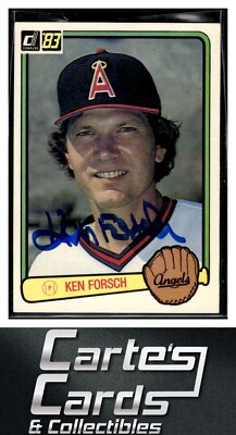Ken Forsch 1983 Donruss #164 California Angels TTM/IP Signed ...