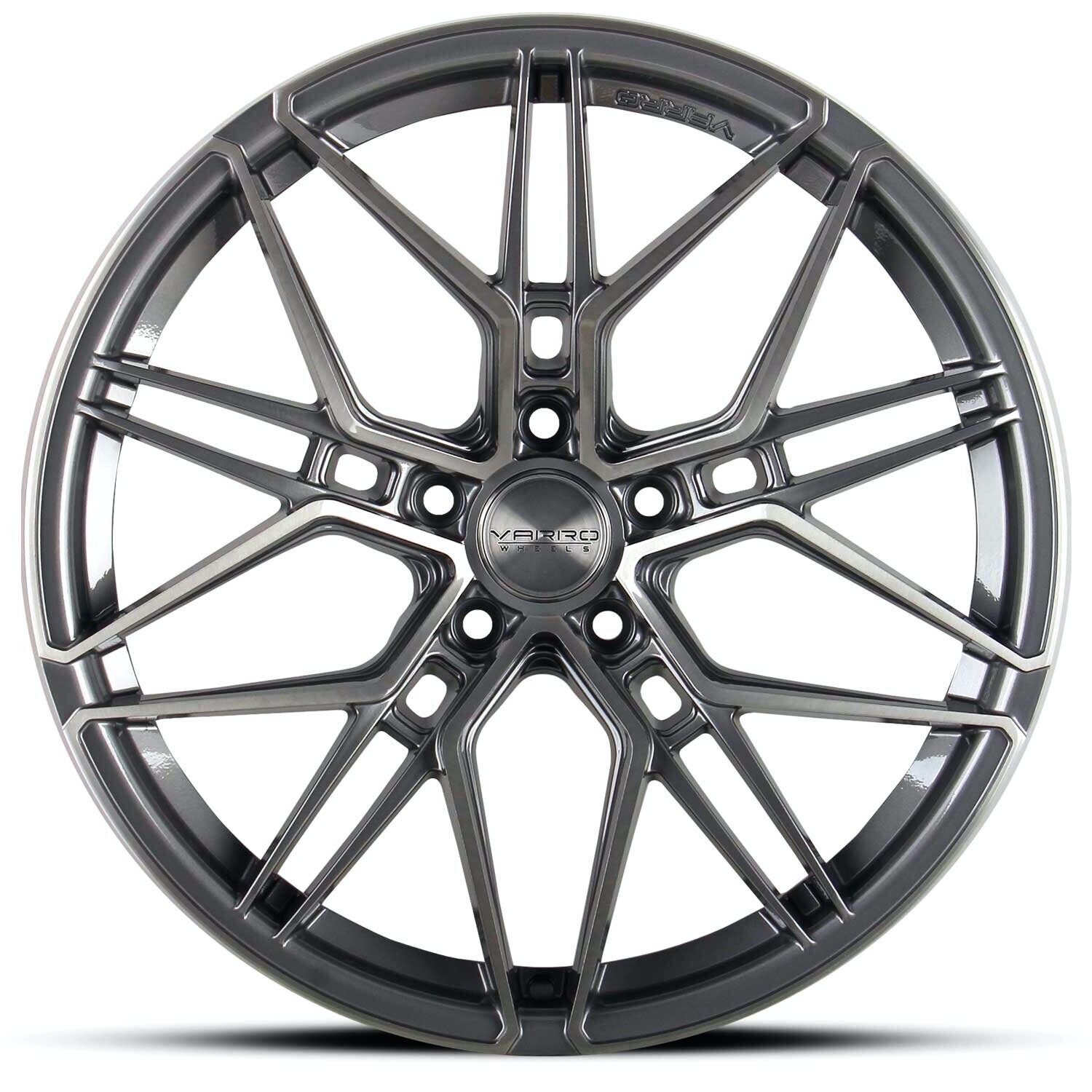 VARRO VD45x TITANIUM BRUSHED FACE WHEELS CORVETTE C7 Z51 STINGRAY 19X9 ...
