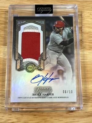 2023 Topps Dynasty Bryce Harper Auto Patch /10 Phillies | eBay