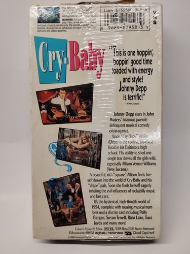 Cry-Baby (VHS, 1990) for sale online | eBay