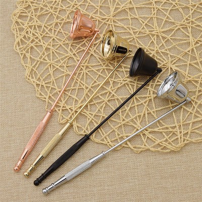 Candle Wick Bell Snuffer Long Handle Stainless Steel Gold/Black/Sliver ...