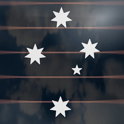 SOUTHERN CROSS Sticker 150mm aussie stars flag bns car window decal ...