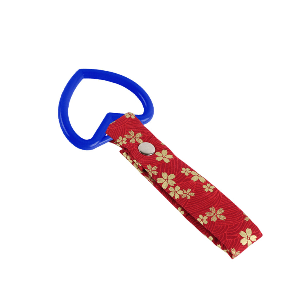 JDM Heart Shape TSURIKAWA Blue Ring Train Bus Handle Strap Nylon Red ...