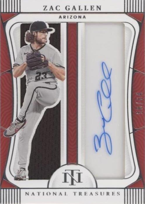 2022 Panini National Treasures - Jumbo Gear Signatures Zac Gallen #JGS ...