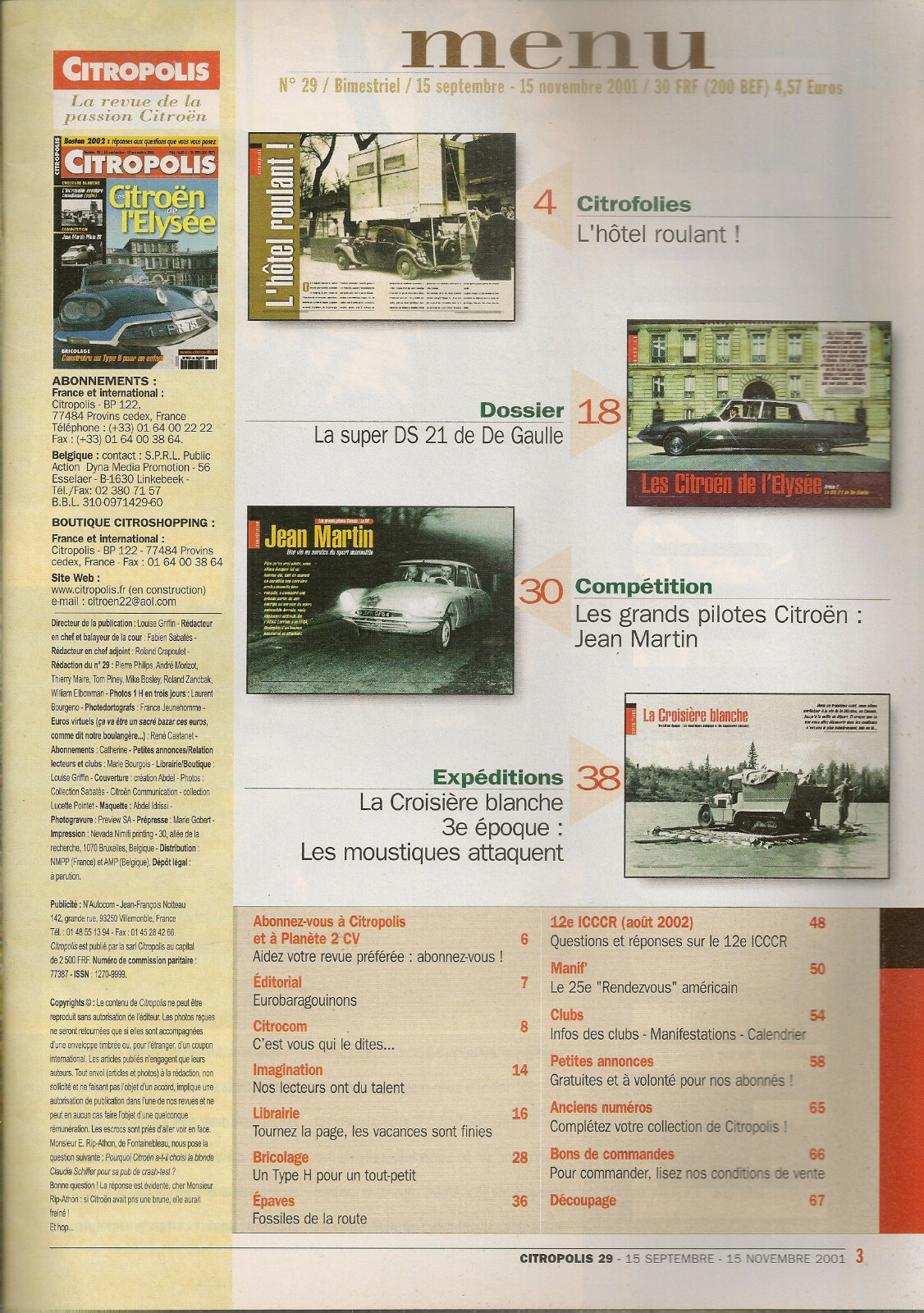 CITROPOLIS 29 LA CITROEN DS21 DU GENERAL DE GAULLE JEAN MARTIN ...