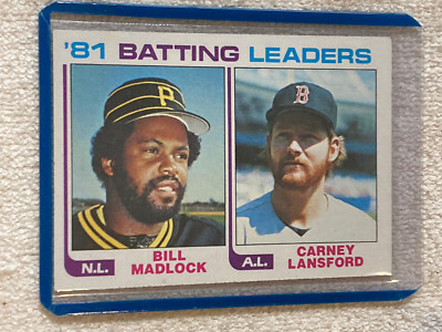 1982 Topps Baseball #161 Bill Maddock/Carney Lansford - Batting Leaders ...
