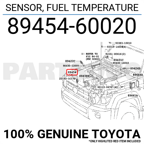 8945460020 Genuine Toyota SENSOR, FUEL TEMPERATURE 89454-60020 | eBay