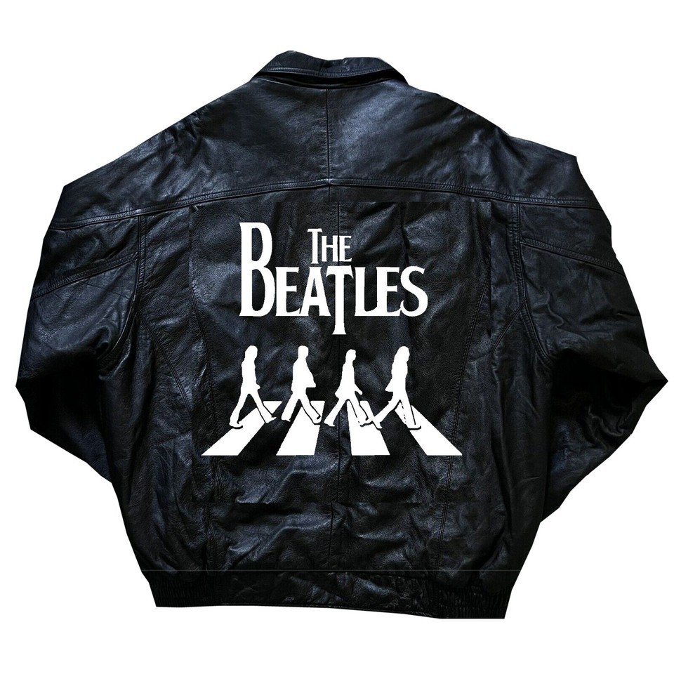 RARE The Beatles leather jacket size small medium Large XL 2XL 3XL | eBay