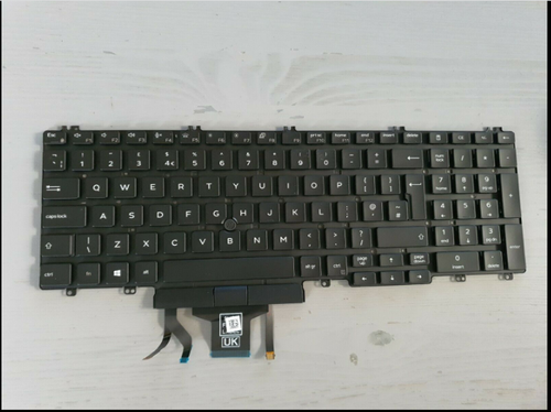 NEW GENUINE DELL LATITUDE 5500 PRECISION 3541 UK BACKLIT KEYBOARD V35F8 ...