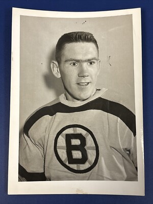 1950’s Leo Labine Original Boston Bruins Associated Press Wire Photo ...