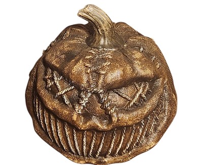 Rotten Patch Scarecrow Halloween Pumpkin Jack o Lantern 12.5” Decor ...