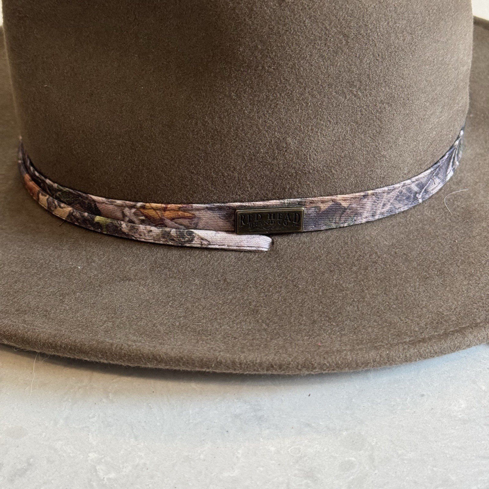 Redhead Four Seasons Felt Wool Hat Men Small Outback Brown Wide Brim ...