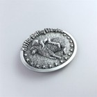 Antique Silver Oval Mutton Busting Champion Western Belt Buckle also ...