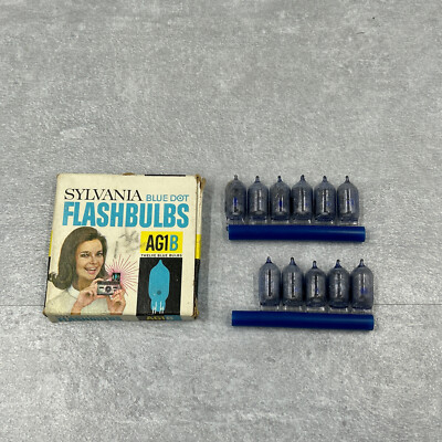 Vintage Sylvania Blue Dot Flashbulbs AG1B Old Stock 11 Bulbs | eBay