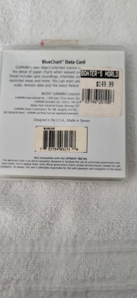 Garmin BlueChart Southeast Florida MUS010R Data Card Marine Chart - JAN ...