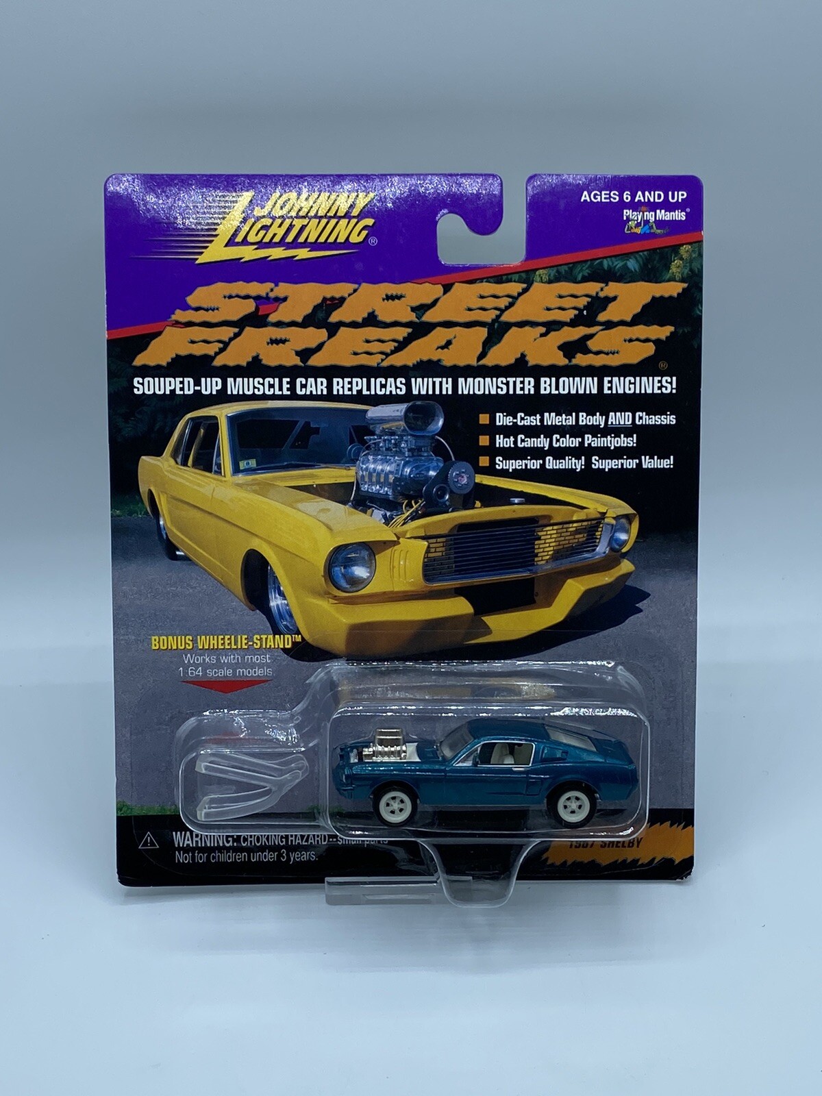 1999 Johnny Lightning Street Freaks- 1967 Shelby MUSTANG - White ...