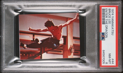 Bruce Lee 1974 Yamakatsu Japan Enter the Dragon #44 PSA 8 Rookie Card ...