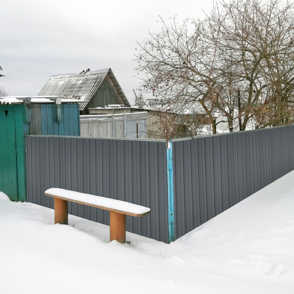 16.77"(W)x42.52"(H) Galvanized Metal Roof Panels Hardware Roofing ...