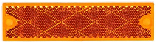 Truck-Lite 98003Y Rectangle, Yellow, Reflector, 2 Screw or Adhesive ...