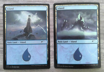 MTG Basic Land Island Lot of 2 Secret Lair Drop Series Foil 549, 553 MN ...