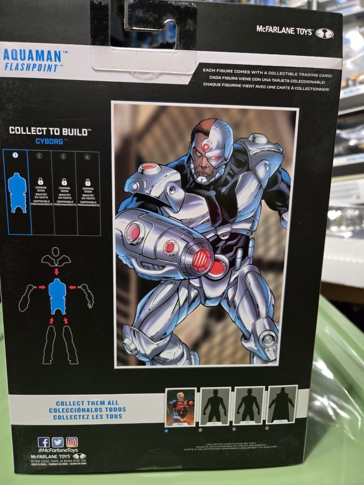 McFarlane AQUAMAN FLASHPOINT DC Multiverse CYBORG BAF Gold Label NIB | eBay