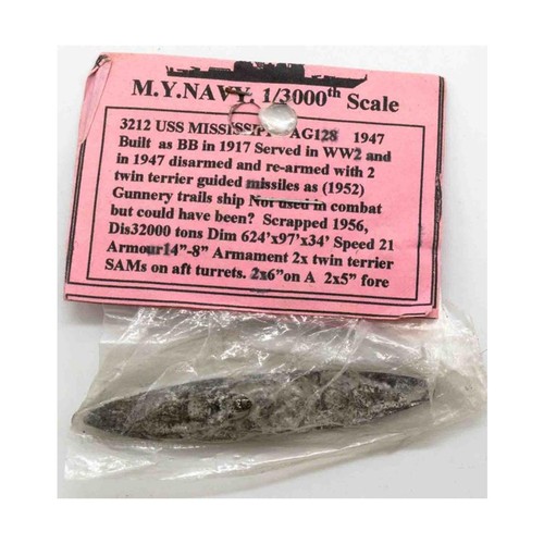 Mick Yarrow M Y Navy 1/300 USS Mississippi Pack New | eBay