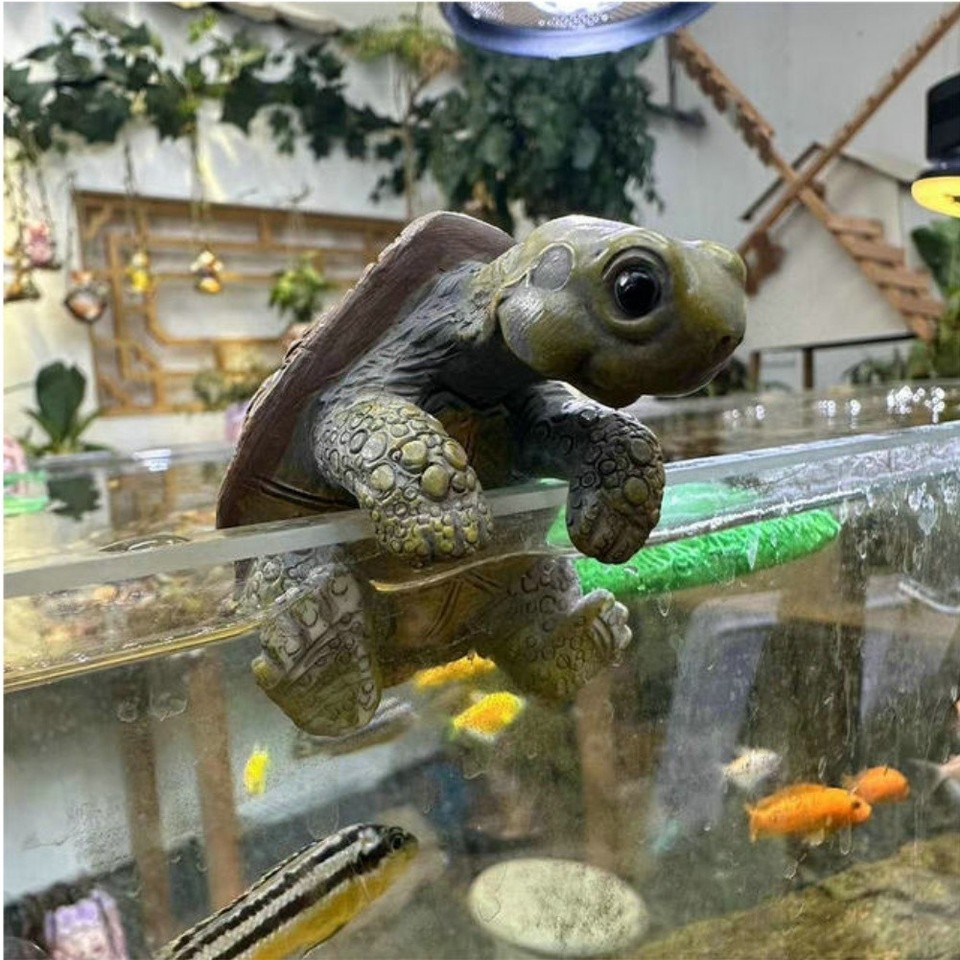 Simulated Turtle Resin Statue for Outdoor Garden Yard Decoration Accent ...