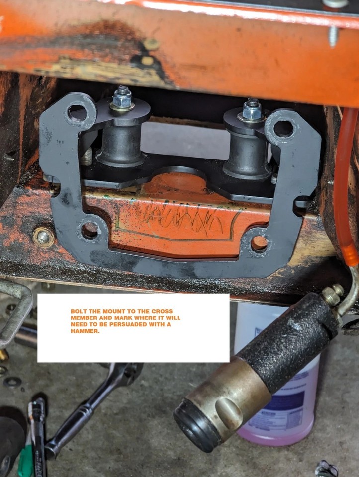 MG Midget 1500 - Custom Type 9 5 Speed Mount w/ Clutch Slave Cylinder ...