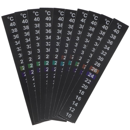 10 Pcs Temperature Sticker Baby Strip Betta Fish Tank | eBay
