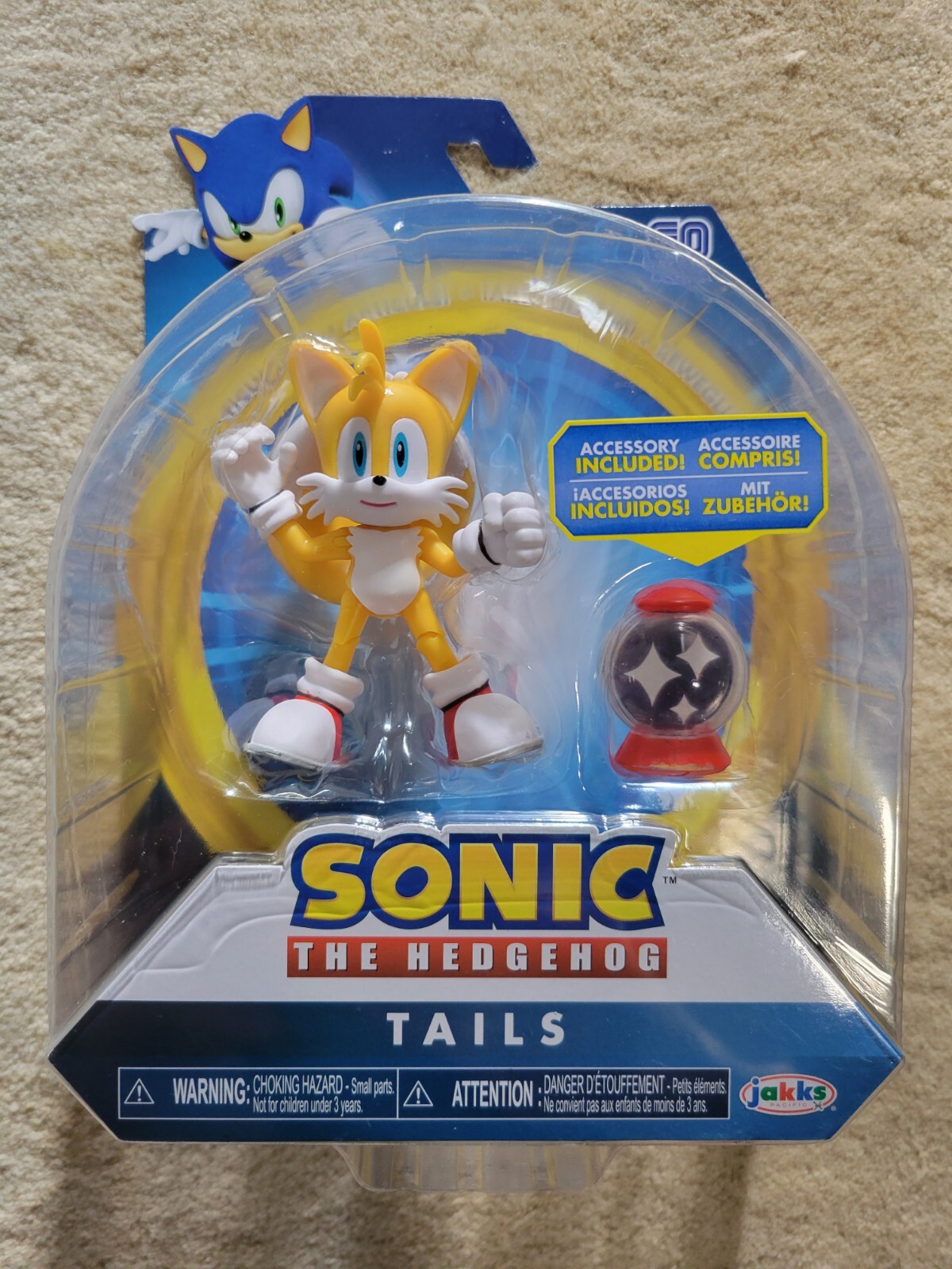 Sonic The Hedgehog TAILS Item Box 4" Wave 5 Jakks Figure FREE SHIPPING ...
