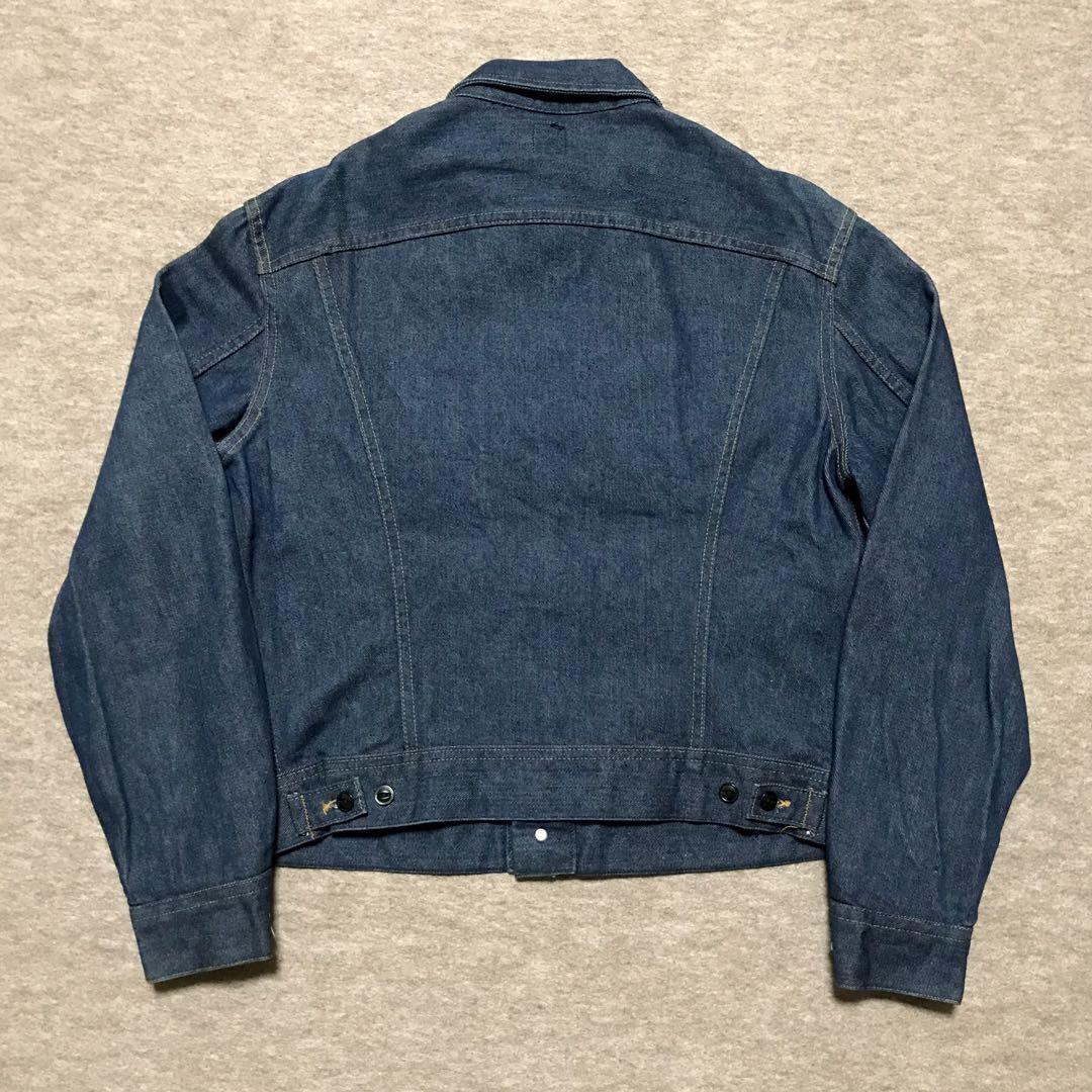 LEE 220 Denim Jacket 1 Wash Big Size Vintage 1970s Dark Blue LEE 220 Denim Jacket 1 Wash Big Size Vintage 1970s Dark Blue