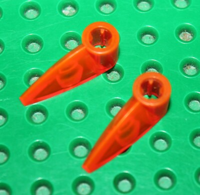Lego Trans-Neon Orange Tooth ref x346 /set 7179 5868 4867 8695 8167 ...
