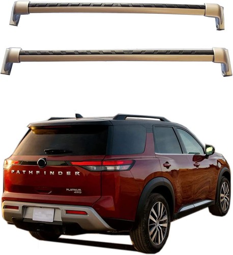 Fit for Nissan Pathfinder 2022 2023 Aluminum Roof Rail Rack Cross Bar ...