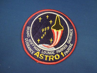 NASA Space Shuttle Mission STS-35 Astro 1 Columbia Embroidered Iron On ...