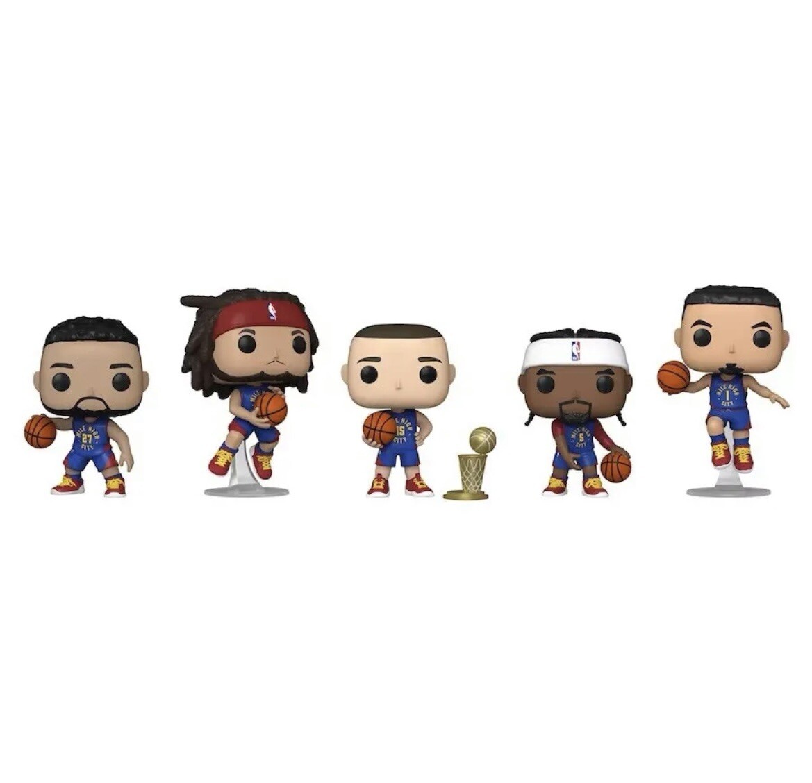 Denver Nuggets Funko 2023 NBA Finals Champions POP! Five-Pack With ...