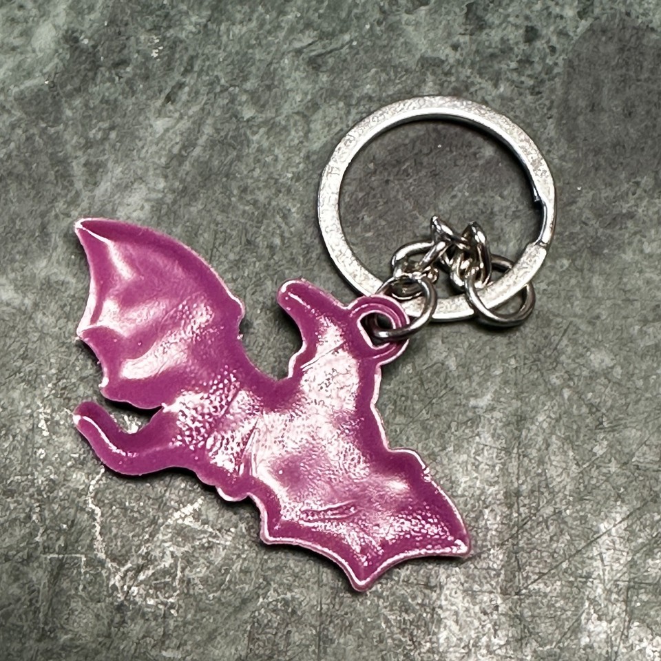 Dinosaur Pterodactyl Shaped Soft Rubber Pink Purple Keychain | eBay