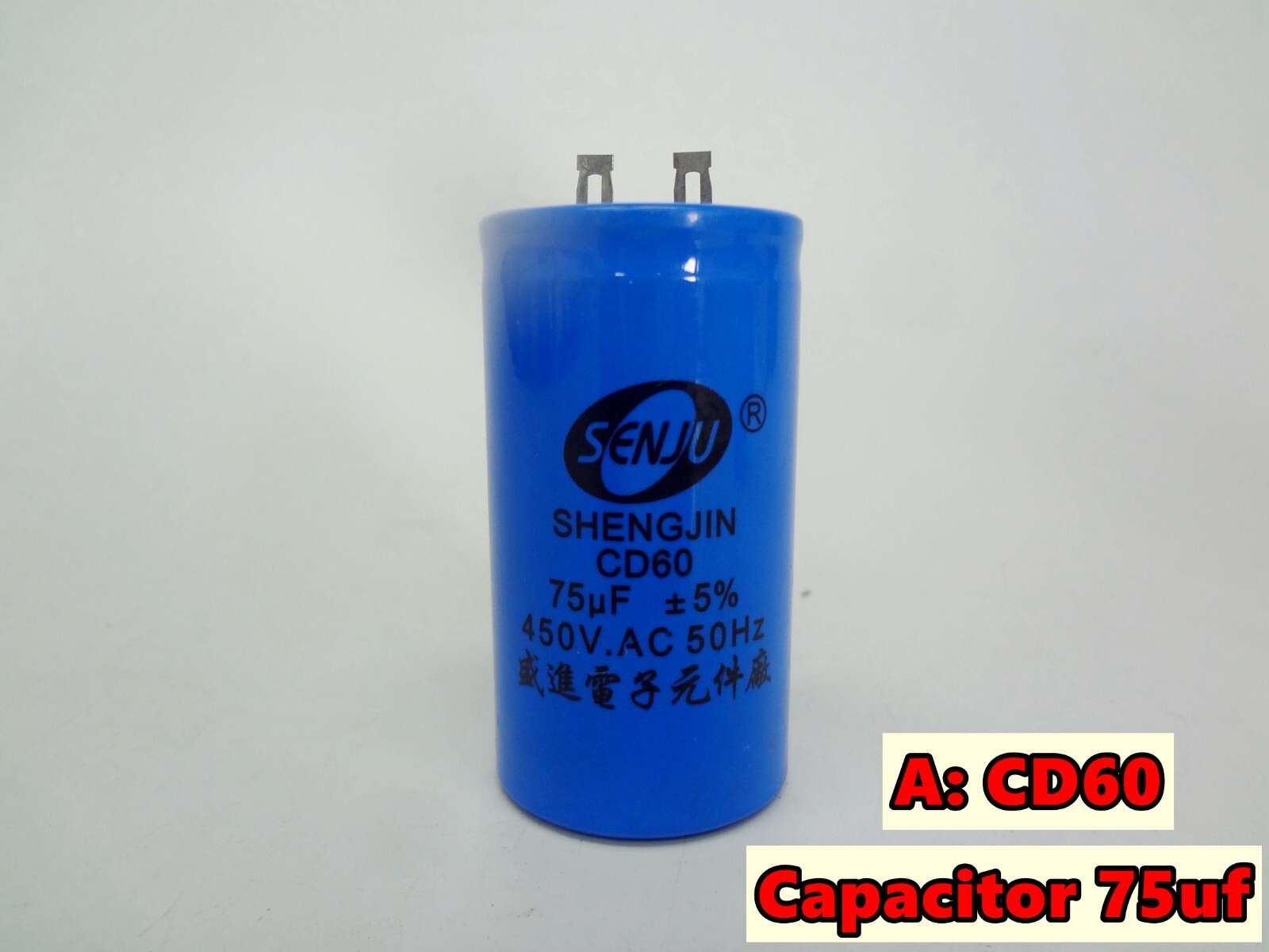 CD60 450V Appliance Motor Run Start Capacitor (75uF/100uF/150uF) G154 ...