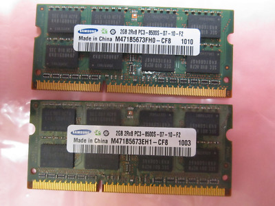Apple Macbook Pro Ram memory 4GB (2 x 2GB) DDR3 PC3-8500s 1067Mhz 8500 ...
