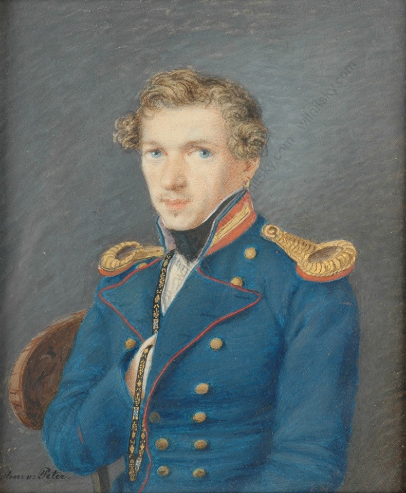 Amalie von Peter "Baron Otto von Stutterheim", high quality miniature ...