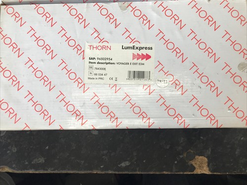 Thorn Voyager 96502954 Emergency Exit Light E3m for sale online | eBay